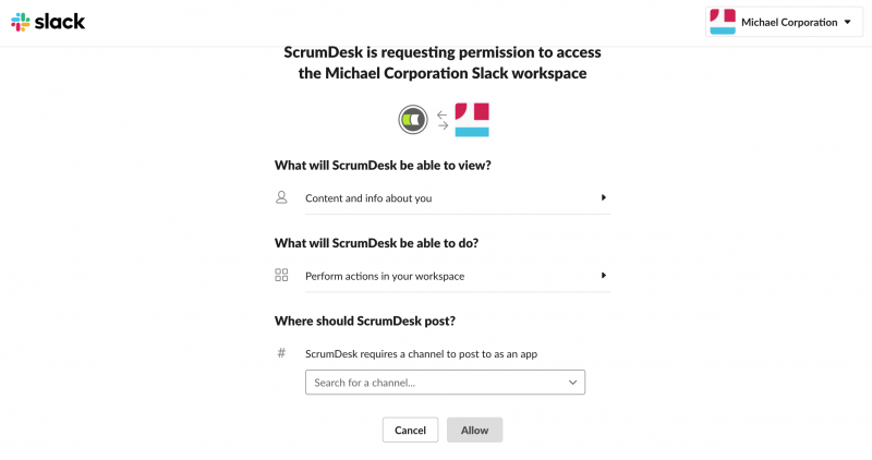 How to link Slack with ScrumDesk project | ScrumDesk, Meaningful Agile