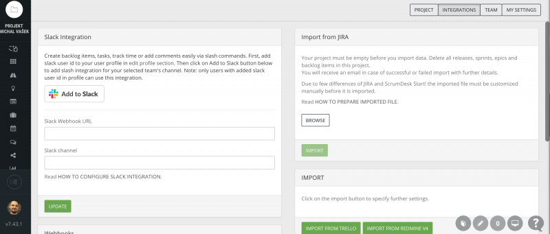 How to link Slack with ScrumDesk project | ScrumDesk, Meaningful Agile