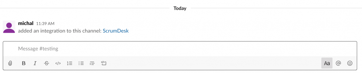 How to link Slack with ScrumDesk project | ScrumDesk, Meaningful Agile