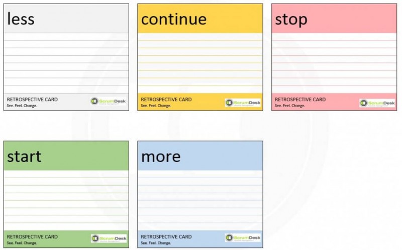 Retrospective Technique: Star Fish | ScrumDesk, Meaningful Agile